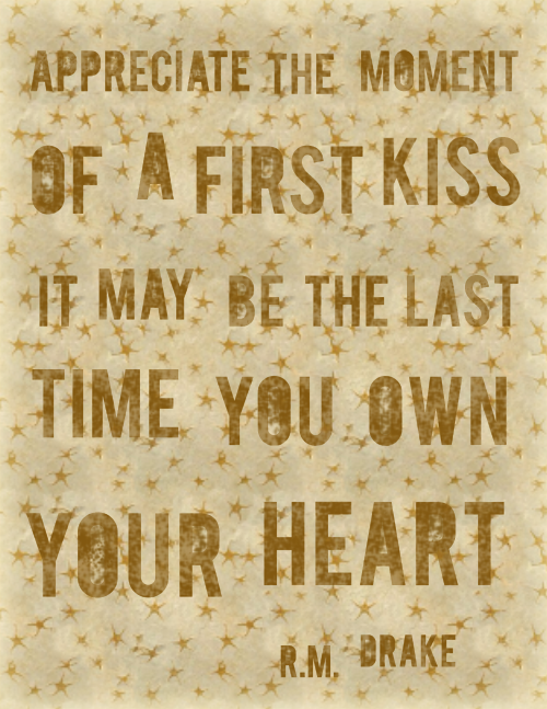 First Kiss Printable